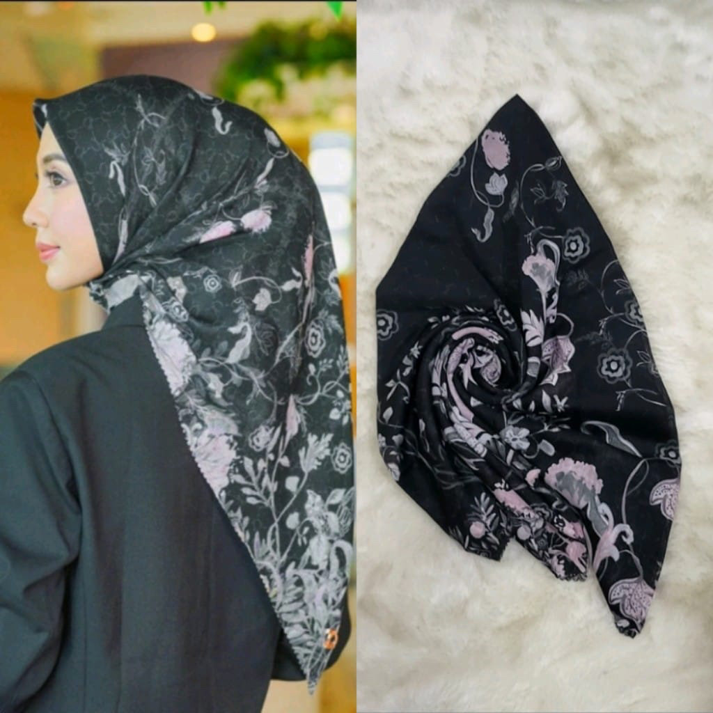 Best Selling!! Premium Motif/Hijab Square Tiedye Premium Lasercut Motif/Hijab Pashmina Premium ...