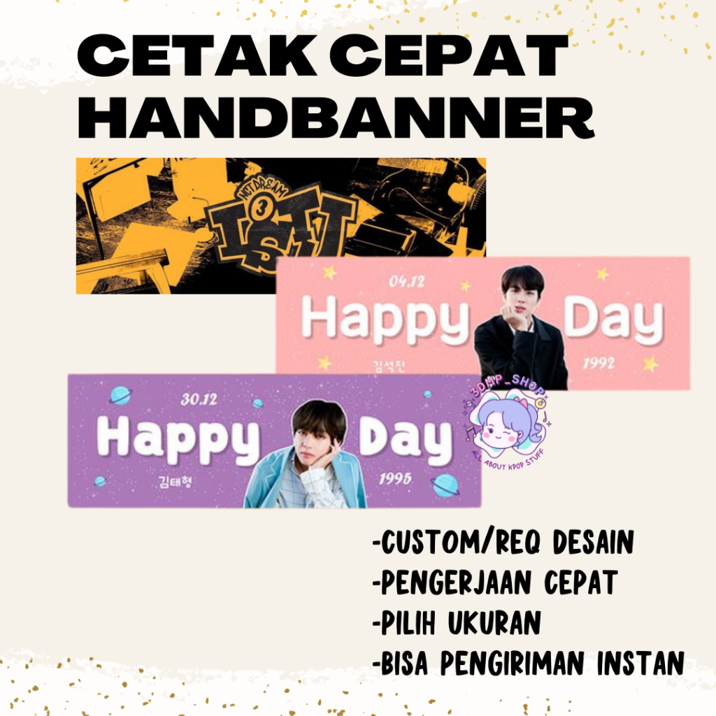 Print Handbanners Hand Banners Can Be Customized / Kpop Poster Hand ...