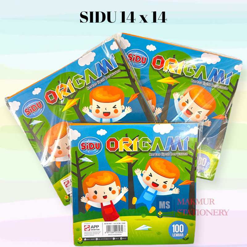 Origami Paper/SIDU Folding Paper (100) 14 x 14 CM | Shopee Malaysia
