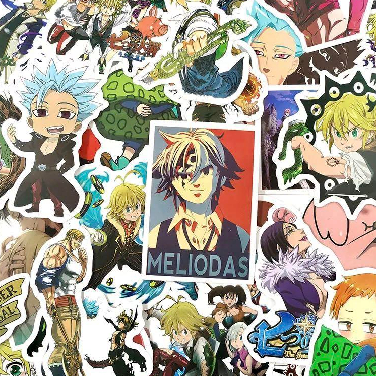 (40Pcs) Sticker Nanatsu No Taizai/Seven Deadly Sins Glossy And ...