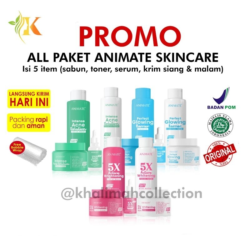 [Latest Packaging] ANIMATE SERIES 5 IN 1 Package READY WHITENING ...