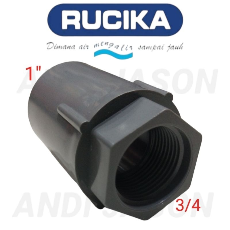 PVC SOCKET 3/4 X 1 RUCIKA AW THICK DRAT SOCKET IN 3/4 | Shopee Malaysia