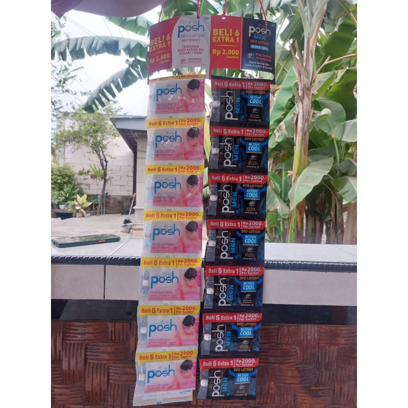 Posh deo_lotion whitening There Are 2 Variants. Packaging Contains 14 ...