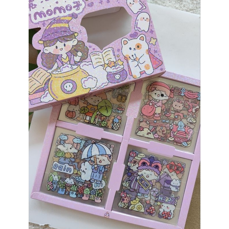 Momo GLITTER BOX NEW EDITION Sticker | Shopee Malaysia