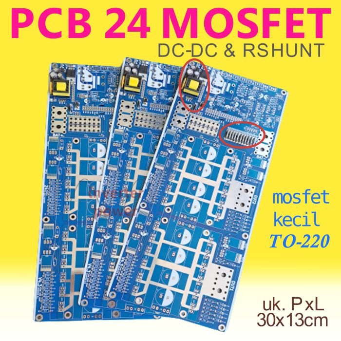 Psw inverter pcb installed dc to dc mosfet fet small to-220 | Shopee ...