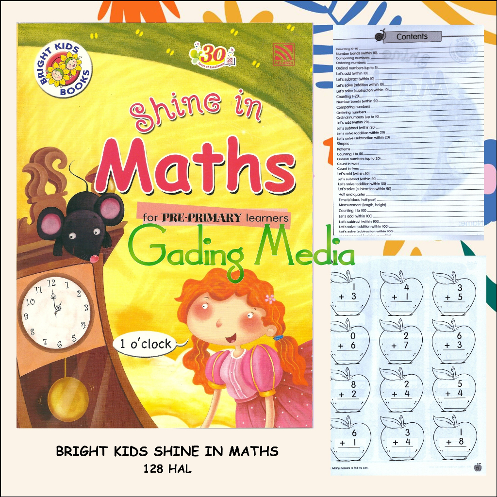 Bright KIDS BOOKS - SHINE IN MATHS (KB/TK Question Practice Book ...