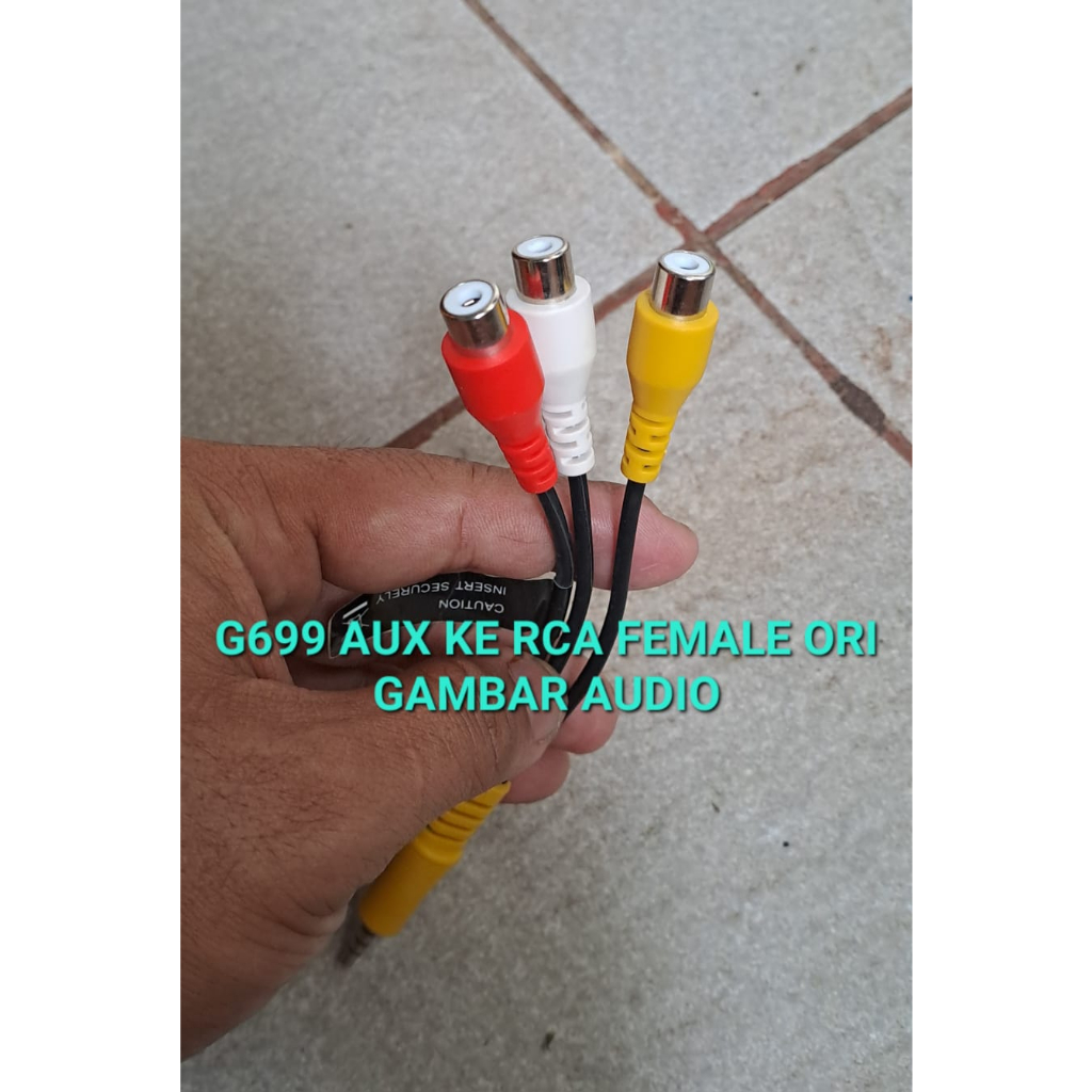 G699 Aux RCA Female ORI IMAGE audio EXTENSION CONNECTION 3.5 MM video KONETOR JACK TV ORIGINAL ...