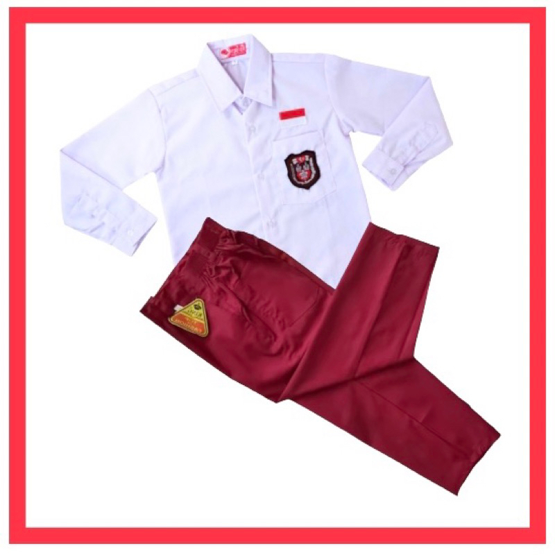 MERAH PUTIH Long Red and White School Uniform for Elementary School ...
