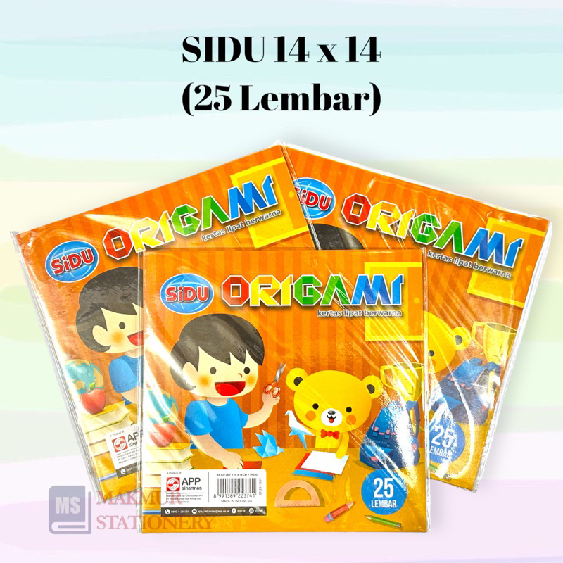 Origami Paper/SIDU Folding Paper (fill 25) 14 x 14 CM | Shopee Malaysia