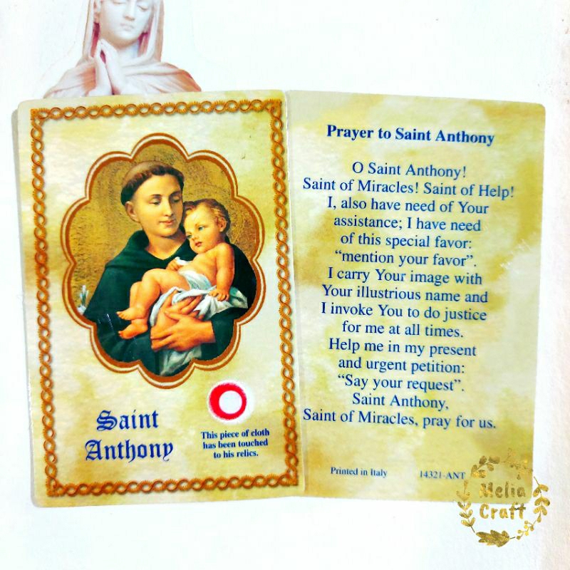 Relikui St. Antonius Padua - Saint Anthony Relics - Third Class Relics ...