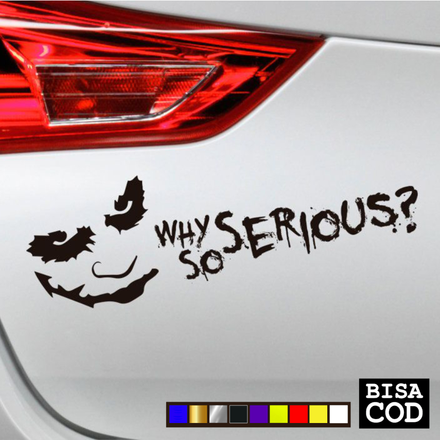 Cutting STICKER JOKER WHY SO SERIOUS | Shopee Malaysia