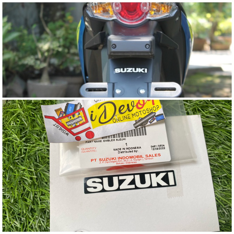 Original SGP Satria Fu Fi Rear Fender Suzuki Emblem Sticker Logo ...