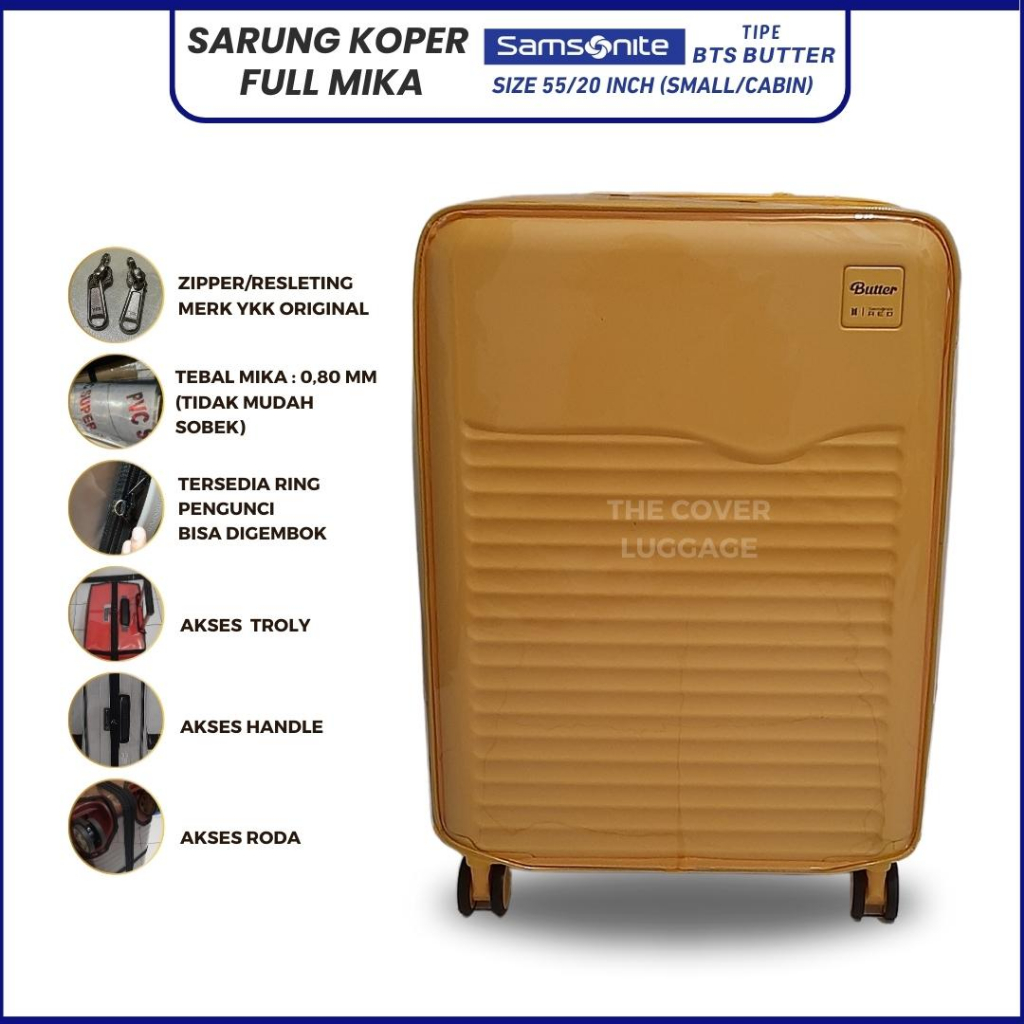 Saung koper Fullmika Special koper Samsonite Red BTS Butter Edition ...