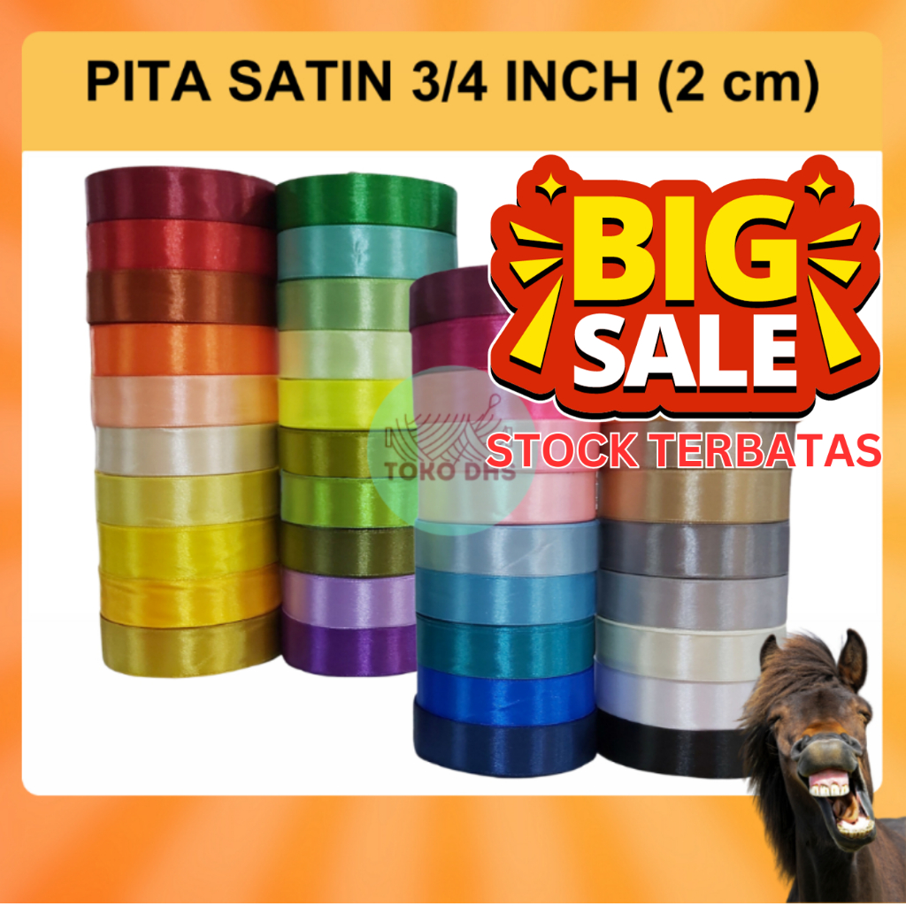 Satin Ribbon 3/4 inch (2 CM) / Satin Ribbon 3/4' 2cm | Shopee Malaysia
