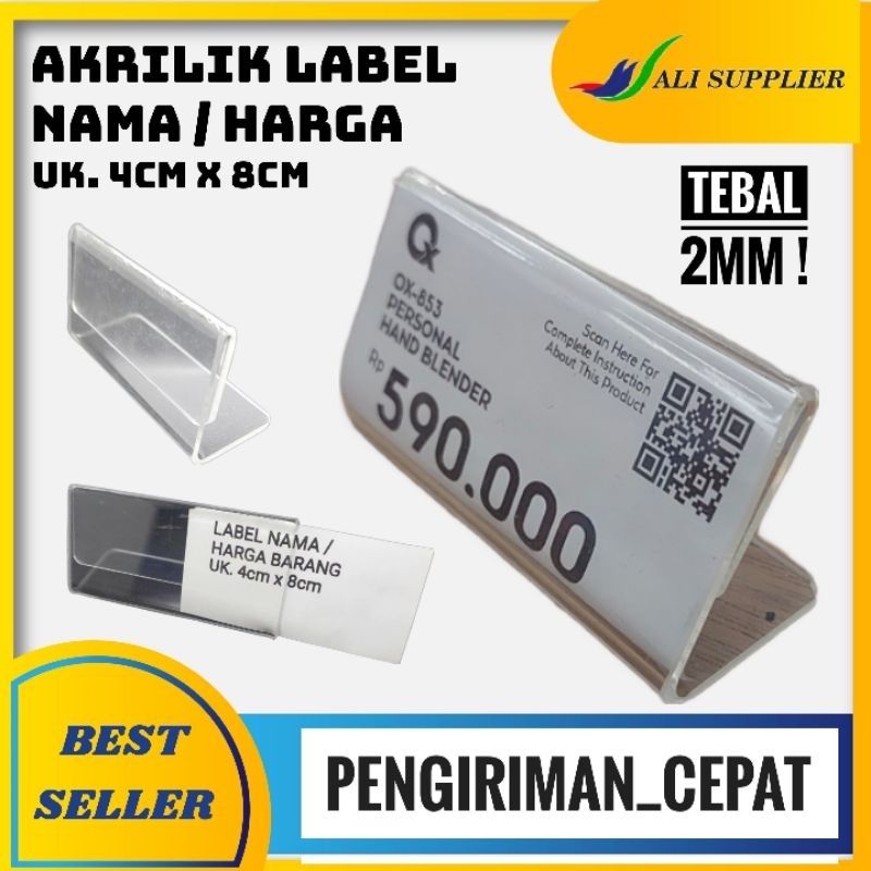Acrylic Table Name Labels / Acrylic Price Labels / Acrylic display ...