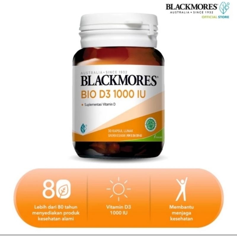 Blackmores bio d3 1000iu 30 tablets | Shopee Malaysia