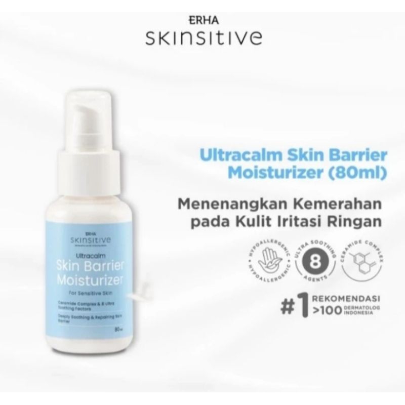 Erha skinsitive ultracalm skin Barrier face Moisturizer 80ml / erha ...