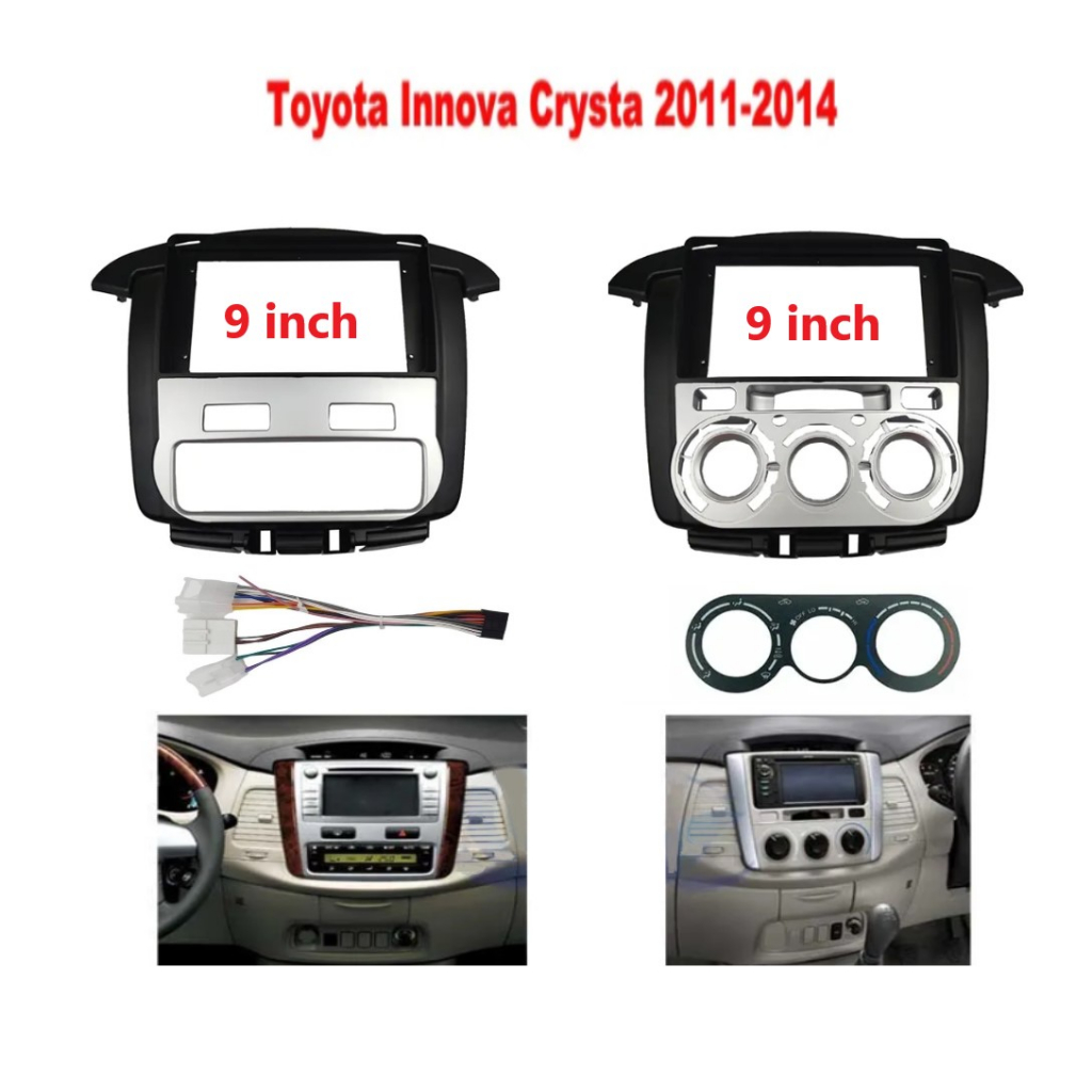9 inch Android Head Unit Frame for Toyota Innova 2011 - 2014 | Shopee ...