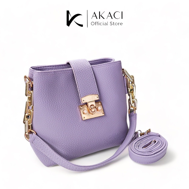 Akaci Women's Combi Sling Bag with Turn Lock Chain 01-6820 Latest ...