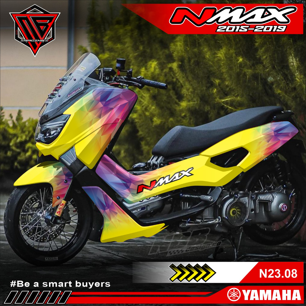 Decal Sticker Yamaha Nmax Lama 2016 2017 2018 2019 Full Body Fullblock ...