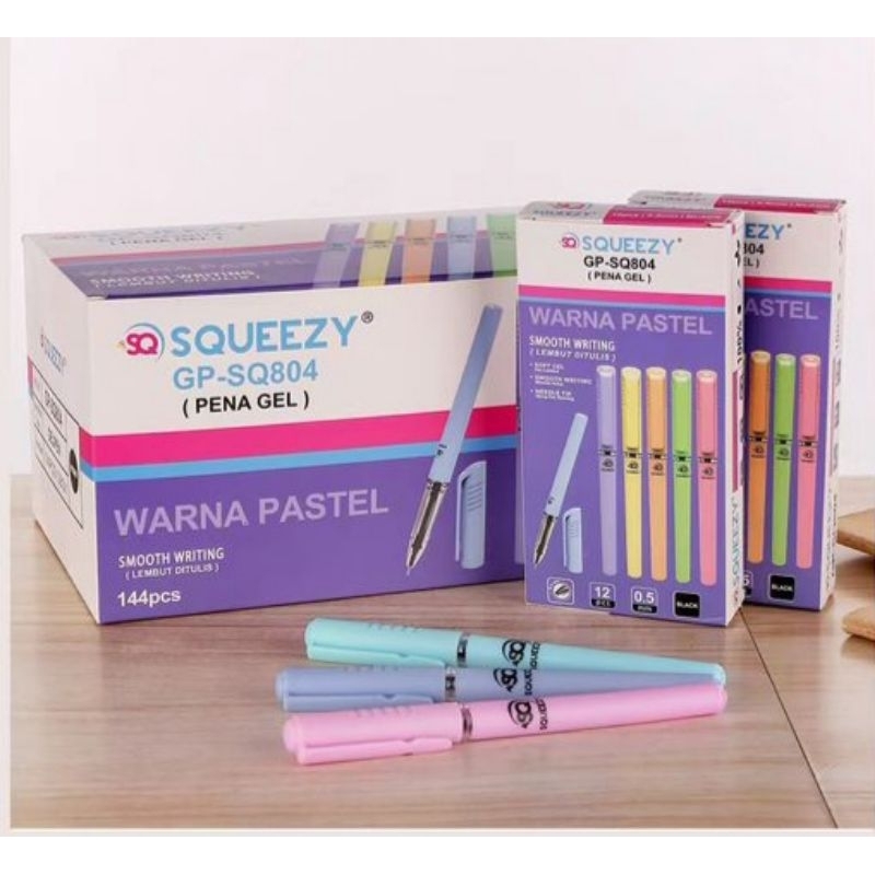 Squeezy GP-SQ804 Gel Pen (12pc) | Shopee Malaysia