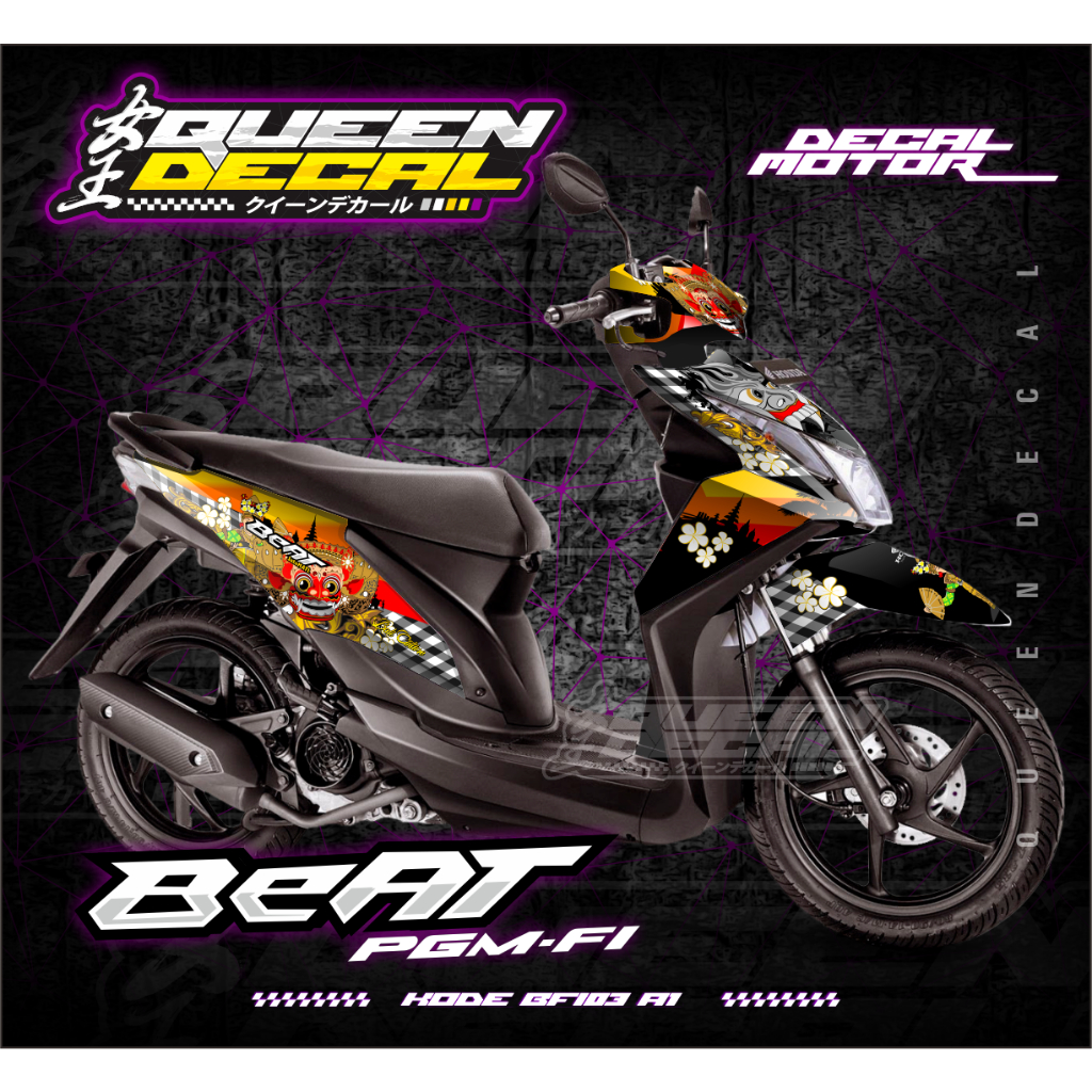 Decal STICKER HONDA BEAT FI CUSTOM BARONG DESIGN - FULLBODY CUSTOM ...