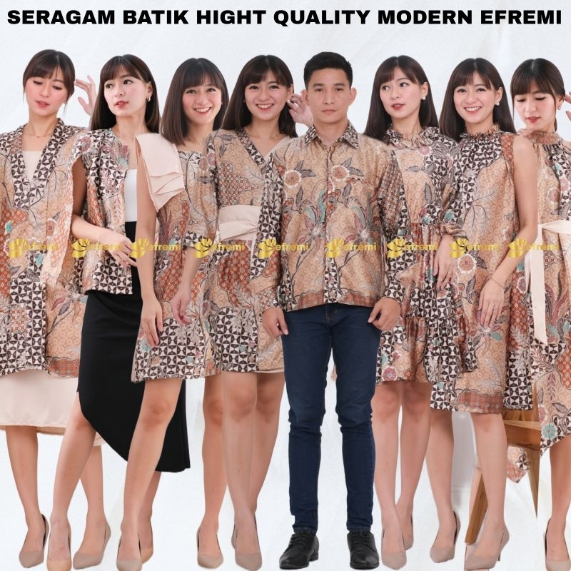 Party SET TRENDY MODERN Uniform BATIK DRESS Women HIGH QUALITY DRESS ...