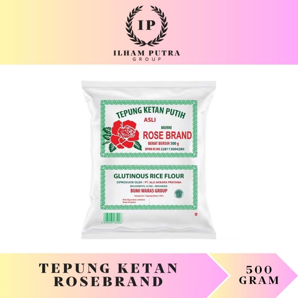 Rose brand Glutinous Flour 500gr (1 Box Contains 20pcs) | Shopee Malaysia