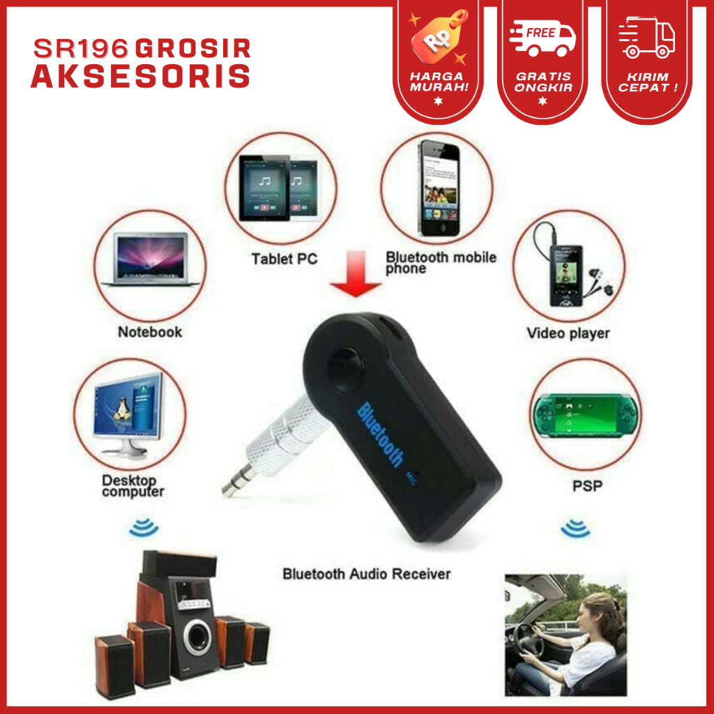 Bluetooth Receiver Wireless CK05 Jack Audio 3.5mm bluetooth car bluetooth car | Shopee Malaysia