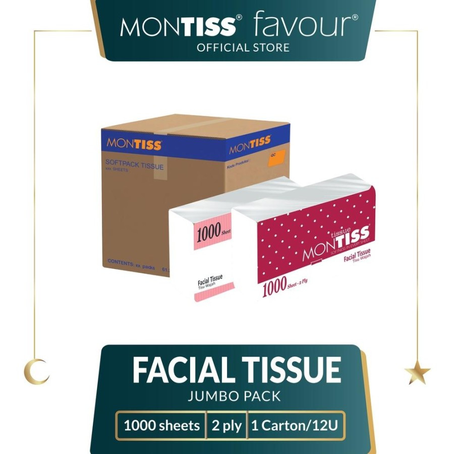 S Facial Tissue 1000 Sheets 1 Carton (12 Pack) | Shopee Malaysia
