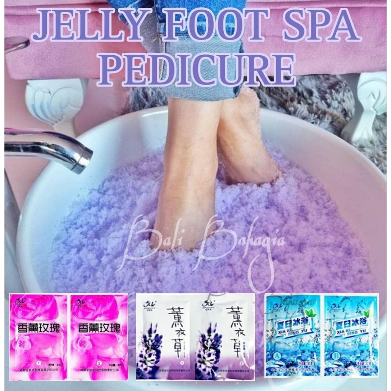Jelly Foot Spa Pedicure/Jelly Detox Treatment Pedicure Foot Bath Salt ...