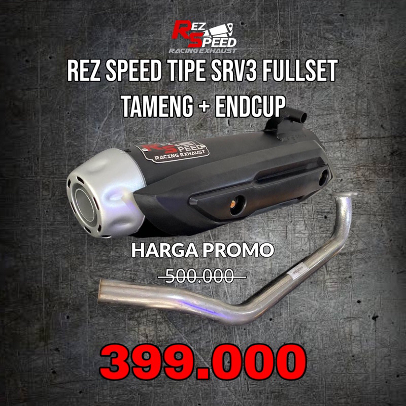Rez Speed Exhaust Type SRV3 Standard Racing V3 Fullset Endcup & Copy ...