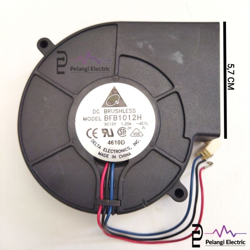 Dc Brushless Conch Blower Fan 12V 1.20A Delta BFB1012H | Shopee Malaysia