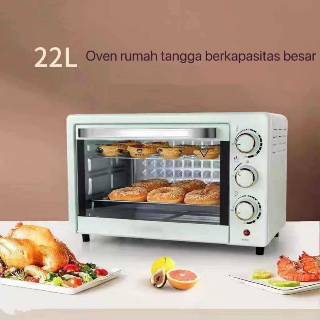 Small Electric Oven Large Capacity 22 Liter Mini Oven Multipurpose ...