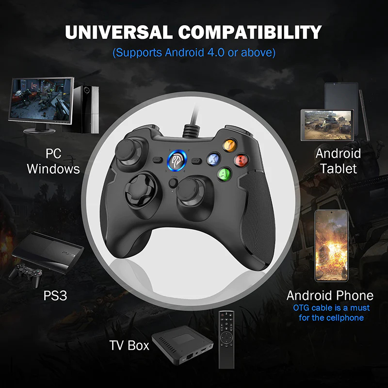 Gamepad Wired Gaming Controller Dualshock for Android PC PS3 | Shopee ...