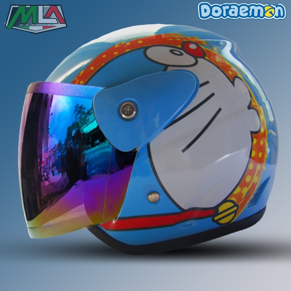 Half FACE EVOLUTION Helmet Adult Women's Helmet DORAEMON MOTIF Like GM ...