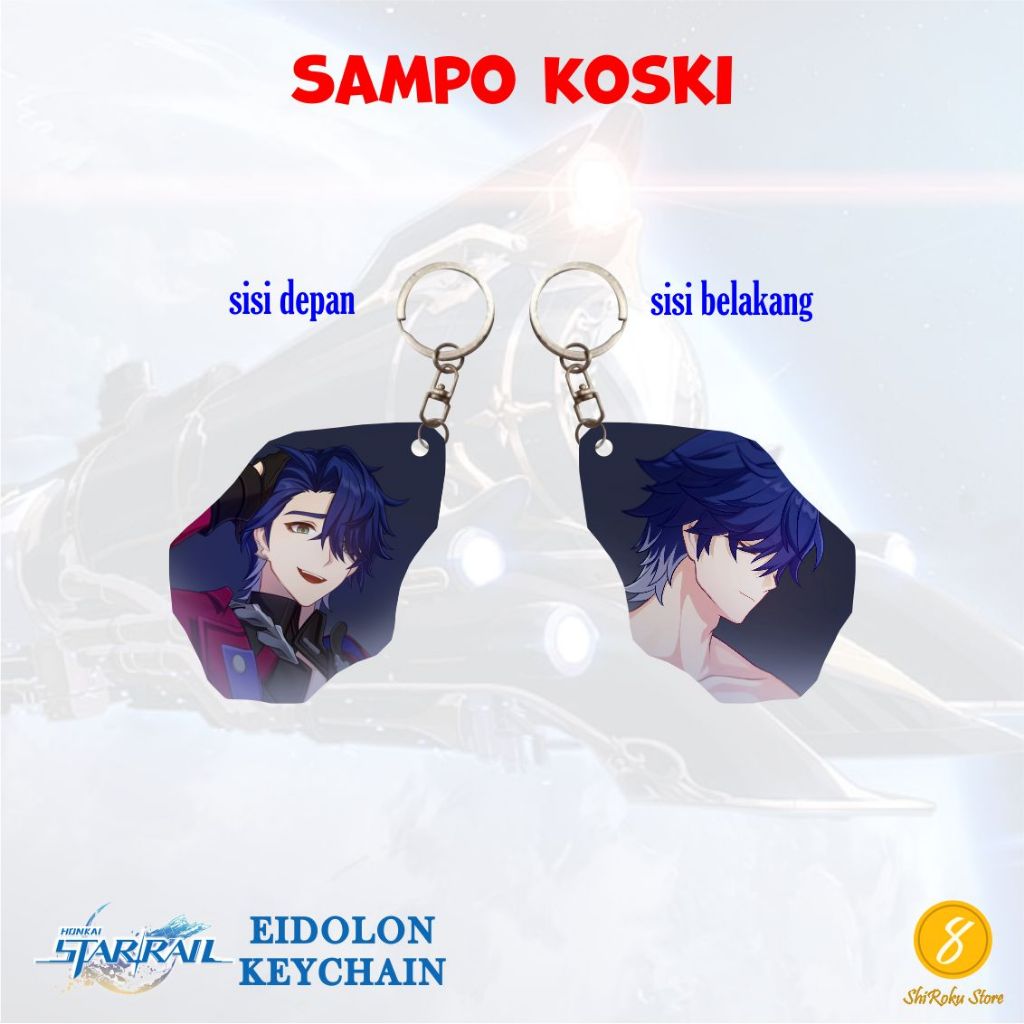 GANTUNGAN Keychain Honkai Star Rail Eidolon Male Character HSR Keychain ...