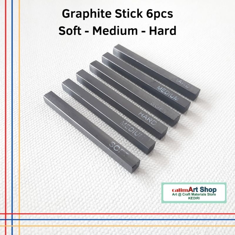 Graphite Stick Set 6pcs Soft Medium Hard/Graphite Beams | Shopee Malaysia