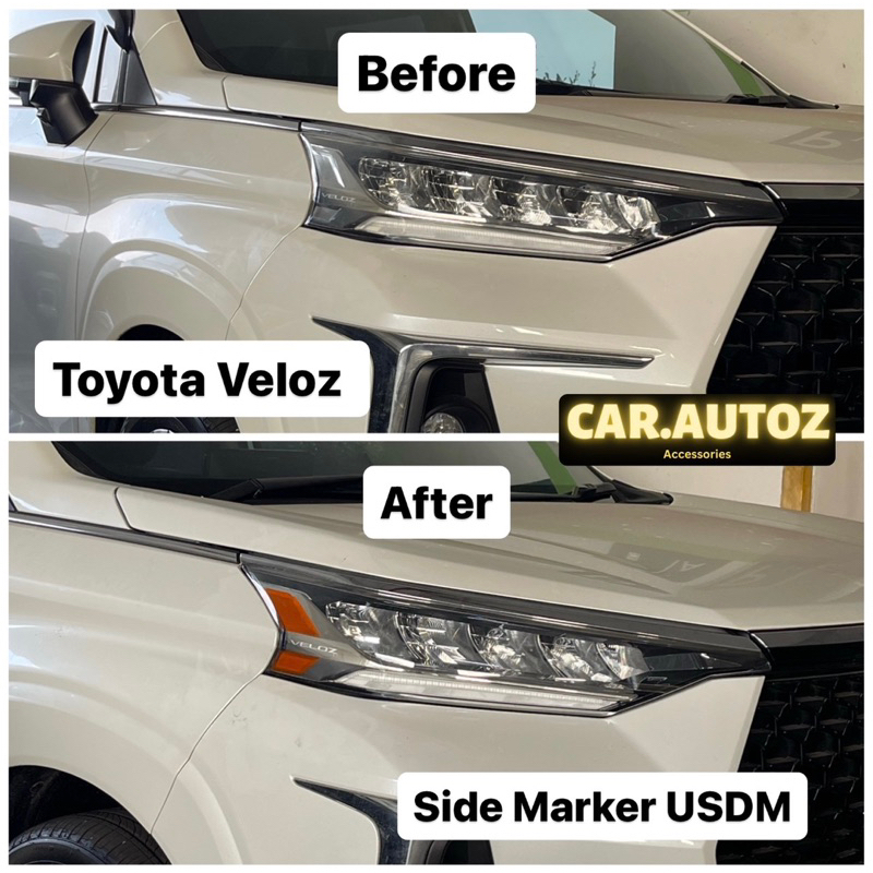 Toyota Veloz Headlight Orange Side Marker Sticker | Shopee Malaysia