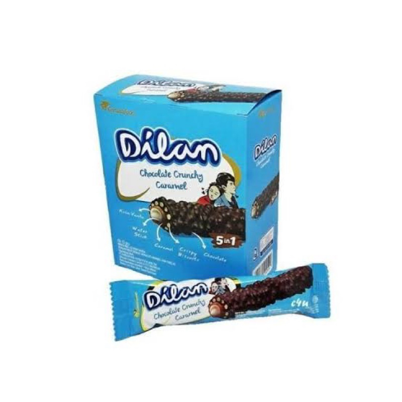 DILAN Snack Wafer Chocolate GARUDAFOOD CONTENTS 12 x 24 grams | Shopee ...