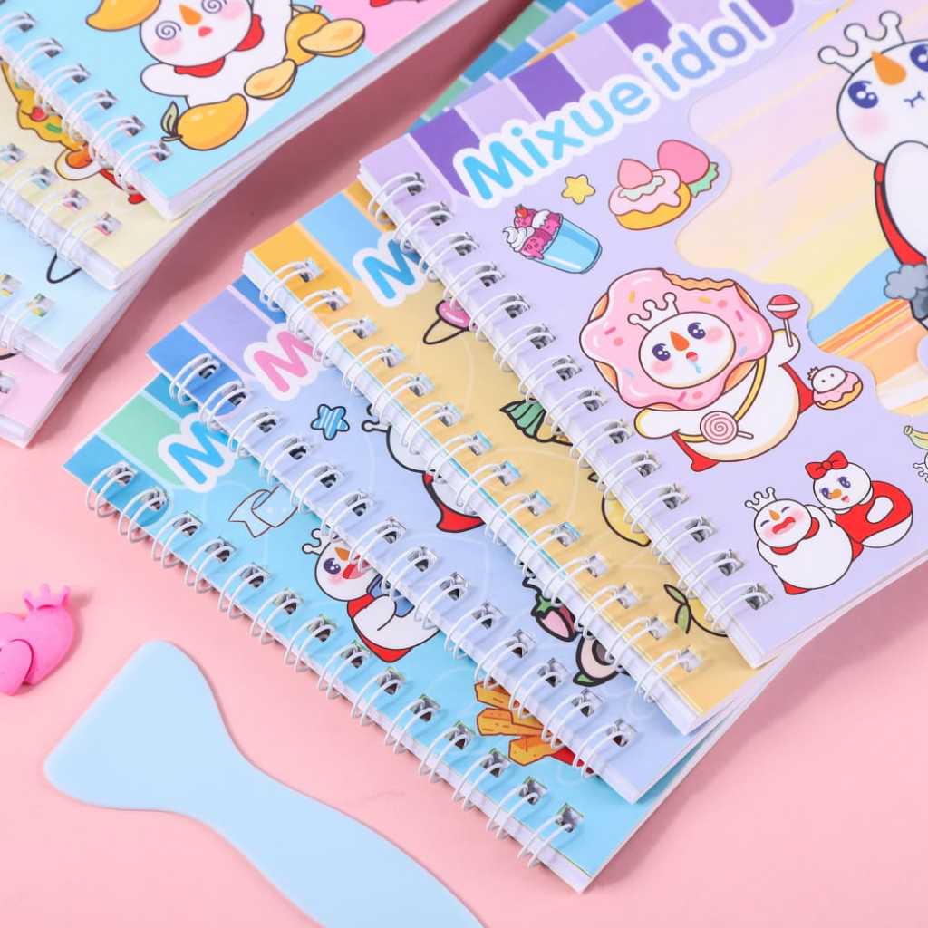 Memo STICKERS/CUTE MIXUE CHARACTER SPIRAL BOOK STICKERS / VIRAL BOOK ...