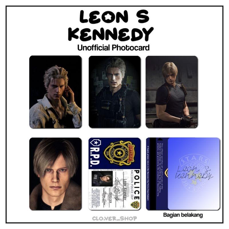 Photocard Leon S Kennedy Resident Evil Fanmade | Shopee Malaysia