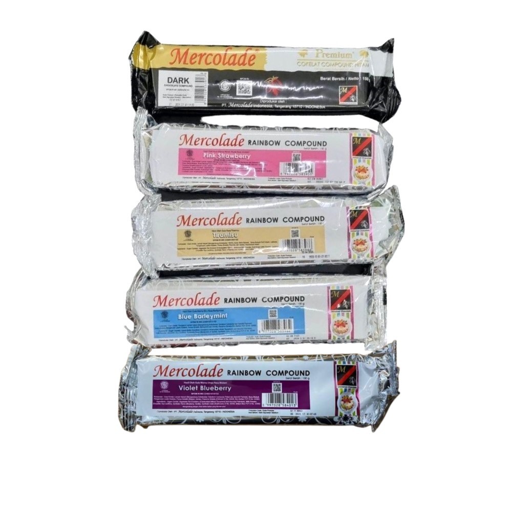 Mercolade Chocolate Compound Rainbow 150gr – Various Flavored Chocolate ...