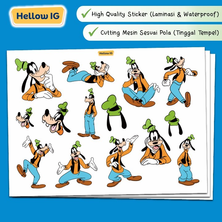 Goofy STICKER PACK | Goofy DISNEY WATERPROOF Sticker LAPTOP Bottle ...