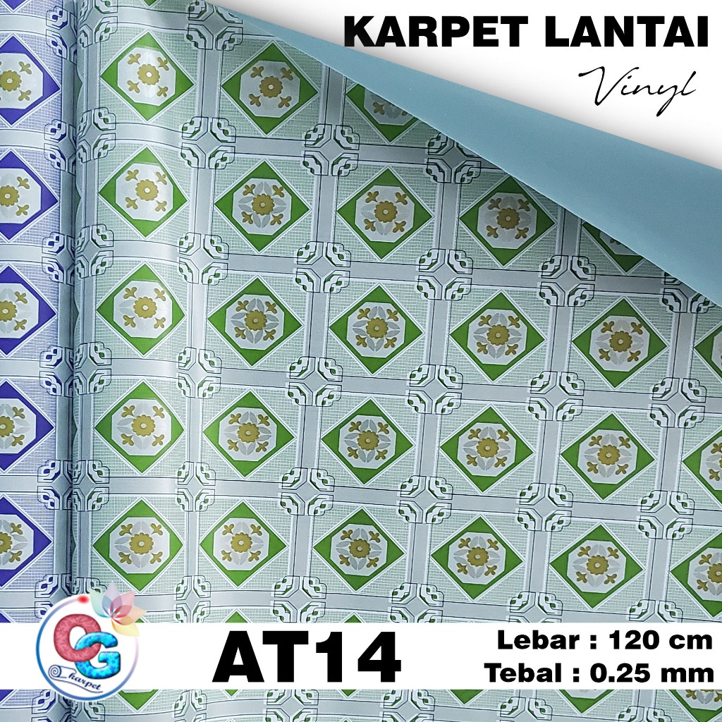 Floor Carpet/Plastic Table/Vinyl Width 120cm x Length per 50cm - AT14 ...