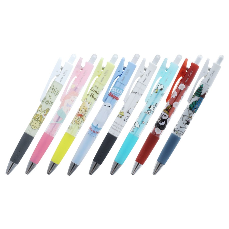 Disney Moomin Snoopy Opt Pilot 0.7mm Ballpoint Oil Pen Limited Edition ...