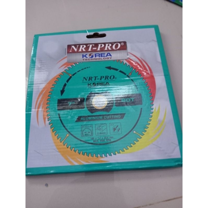 MATA Aluminum Circular Saw Blade GT Japan NRT PRO TCT 7" x 80T / 7 Inch 80 T | Shopee Malaysia