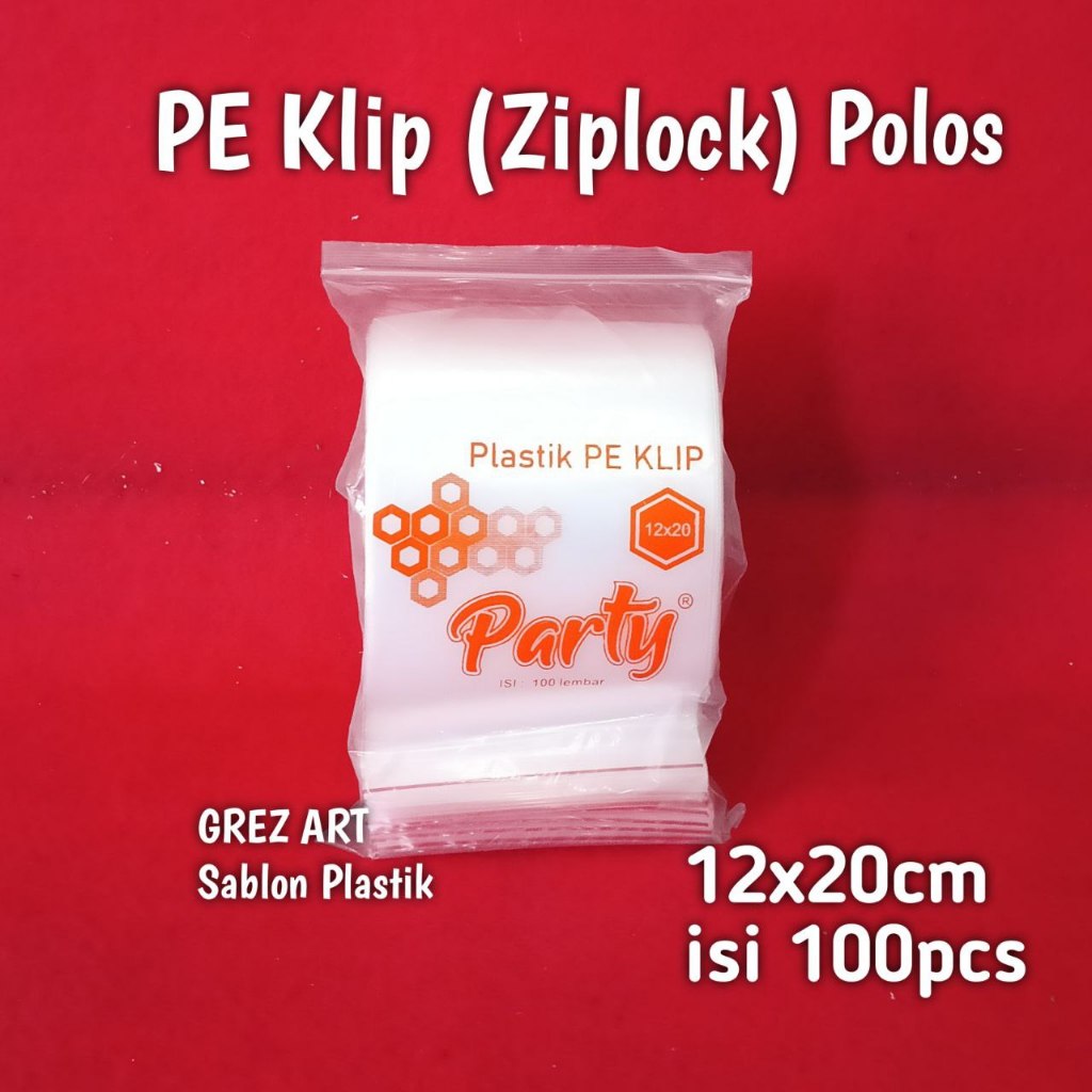 Pe Plastic Ziplock Clips 12x20 (100pcs) | Shopee Malaysia