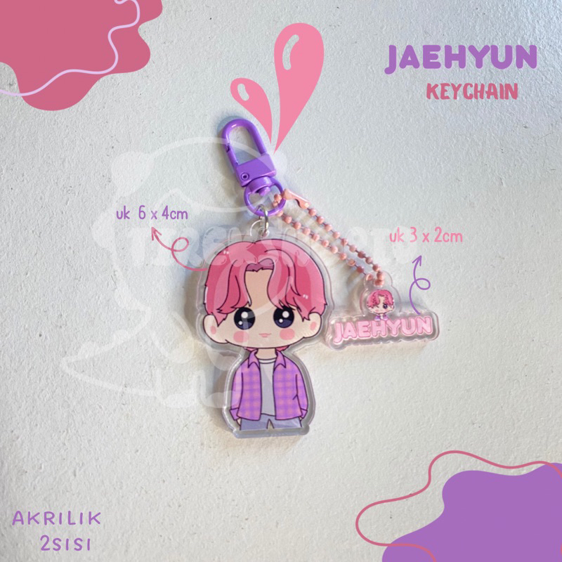 GANTUNGAN Chibi JAEHYUN NCT KEYCHAIN, CUTE CHIBI JAEHYUN HANGER ...