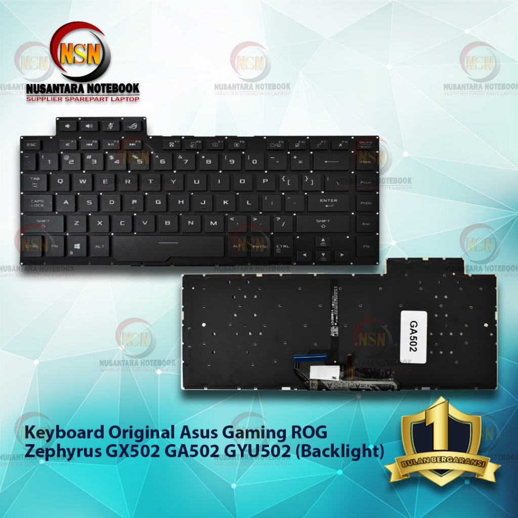 Original Asus Gaming ROG ZEPHYRUS GX502 GA502 Backlight Laptop Keyboard ...